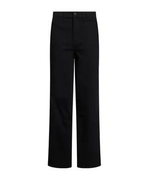 Rag & Bone Solid Color Denim Trousers - Black