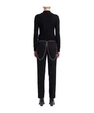 Burberry Straight-leg Trousers With Embellishments
