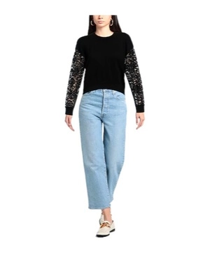 Dolce & Gabbana Solidcolor Lace Knit Top