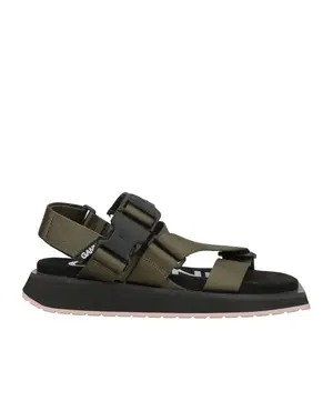 GANNI Strappy Sandals With Hook-and-loop Fastener