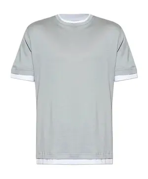 Eleventy Crew-neck T-shirt - Light Gray