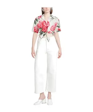 Dolce & Gabbana Floral Print Shirt - White