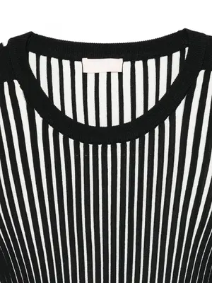 Liu Jo Striped Button Detail Long Sleeve Top