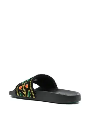 Casablanca Floral-pattern Slides