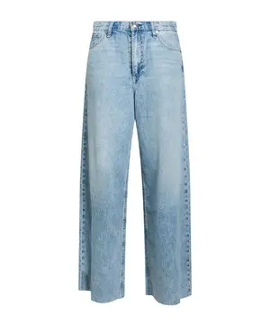 Rag & Bone Wide-leg Denim Trousers - Blue