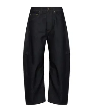 Rag & Bone Solid Color Denim Trousers - Blue