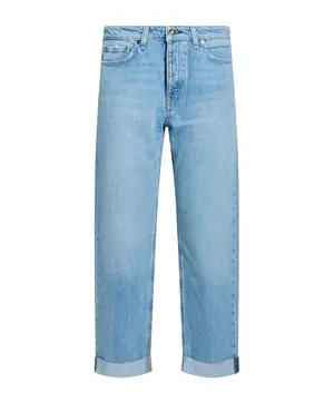 Rag & Bone Solid Color Straight-leg Trousers - Blue