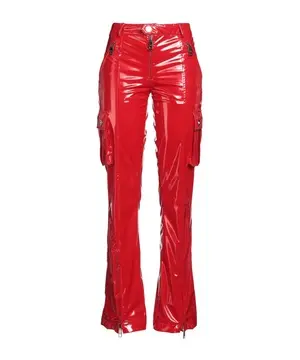 Dolce & Gabbana Solid Color Cargo Pants - Red