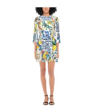 Dolce & Gabbana Printed Jacquard Dress