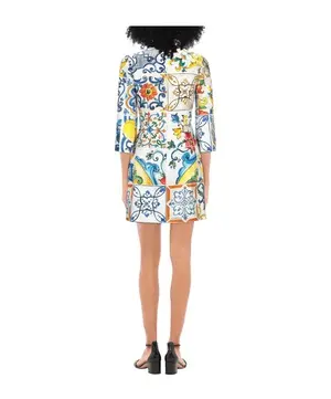 Dolce & Gabbana Printed Jacquard Dress