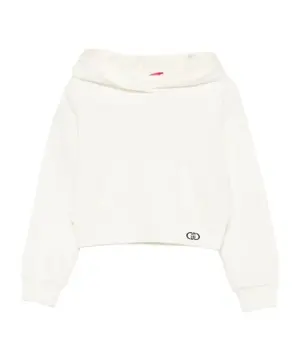 Liu Jo Logo Detail Hoodie - White