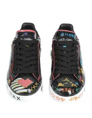 Dolce & Gabbana Multi-color Leather Casual Shoes