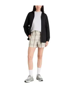 Burberry Plaid Poplin Drawstring Shorts