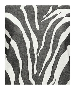 Dolce & Gabbana Zebra Print Knit Vest - Black