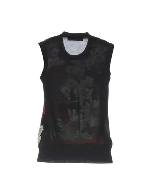 Dolce & Gabbana Sleeveless Floral Print Knit Top