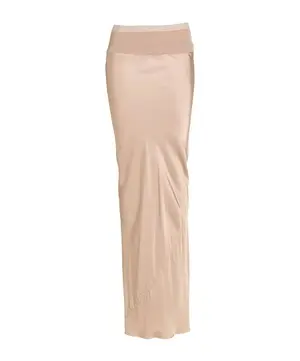 Rick Owens Flared Satin Skirt