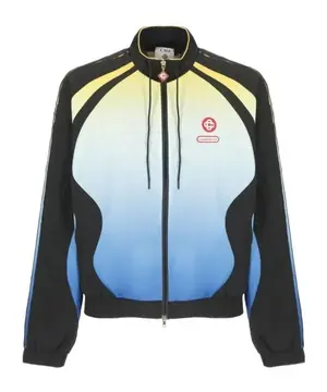 Casablanca Logo-appliquéd Mesh Jacket - Black