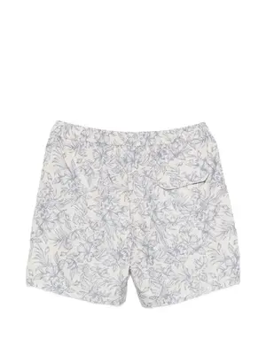 Eleventy Floral Print Swim Shorts - Blue
