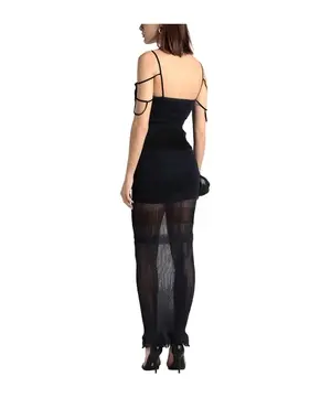 Jacquemus Two-tone Knitted Maxi Dress