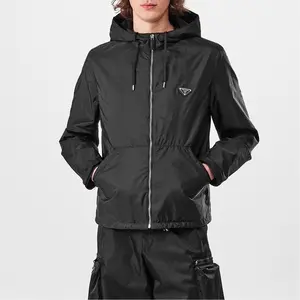 Prada Re-nylon Windbreaker With Hood