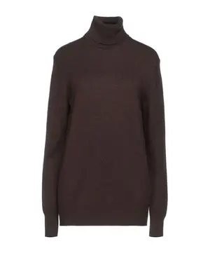 Dolce & Gabbana Solid Color Long-sleeve Turtleneck Sweater - Black