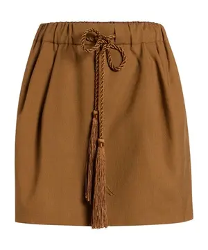 MAX MARA Max Mara Flared Mini Skirt With Drawstring