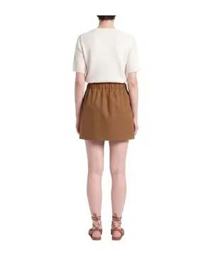 Max Mara Flared Mini Skirt With Drawstring