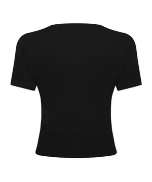 VIVIENNE WESTWOOD Round Neck Embroidered Short Sleeve T-shirt - Black
