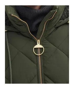 Barbour Quilted Hooded Cotton Jacket