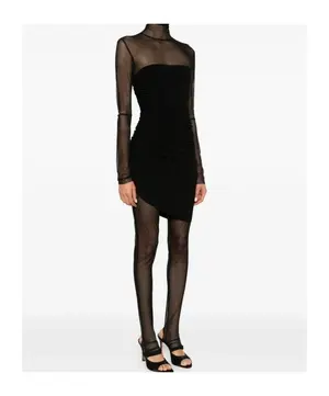 Norma Kamali Diana Ruched Detail Catsuit
