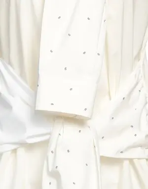 MAISON MARGIELA Two-tone Woven Shirt With Belt Detail