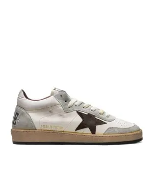 GOLDEN GOOSE Ball Star Ltd Sneakers In Nappa And Nylon - Gray