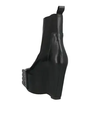 Rick Owens Square Toe Chunky Soled Ankle Boots