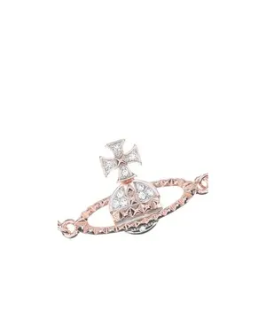 VIVIENNE WESTWOOD Logo Bracelet With Crystal Embellishments