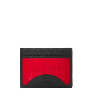 CHRISTIAN LOUBOUTIN Kios Logo Card Holder - Black