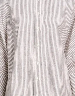 Brunello Cucinelli Striped Linen Shirt