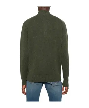 Barbour Zip-neck Sweater - Green