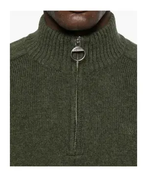 Barbour Zip-neck Sweater - Green