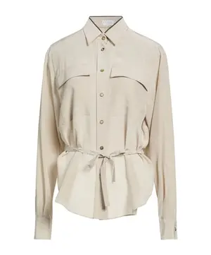 Brunello Cucinelli Solid Colour Shirts Blouses - White