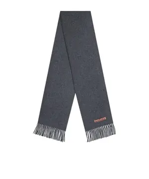 Acne Studios Fringed Scarf - Black
