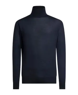 Etro Cashmere And Silk Turtleneck Sweater - Black