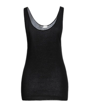Saint Laurent Sleeveless Knitted Vest - Black