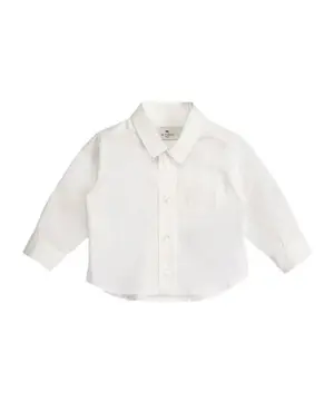 Etro Embroidered Pegaso Detail Cotton Shirt