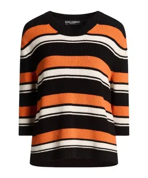 Dolce & Gabbana Striped Cashmere Knit Sweater