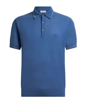 Etro Cotton Polo Shirt With Pegaso