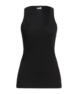 Brunello Cucinelli Solid Color Sleeveless Crew Neck Vest - Black