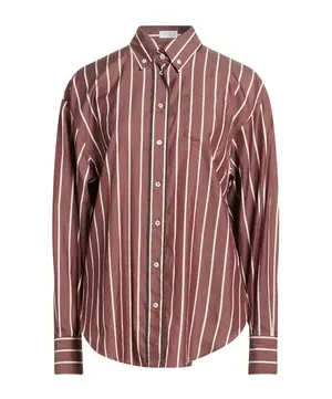 Brunello Cucinelli Striped Poplin Button-down Shirt