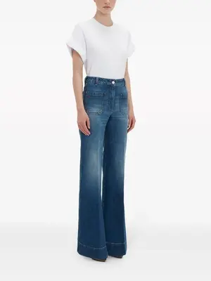 Victoria Beckham Crewneck Organic Cotton T-shirt