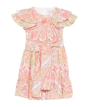 Etro Paisley Print Ruffled Dress