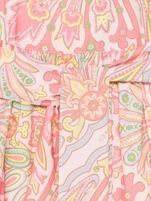 Etro Paisley Print Ruffled Dress